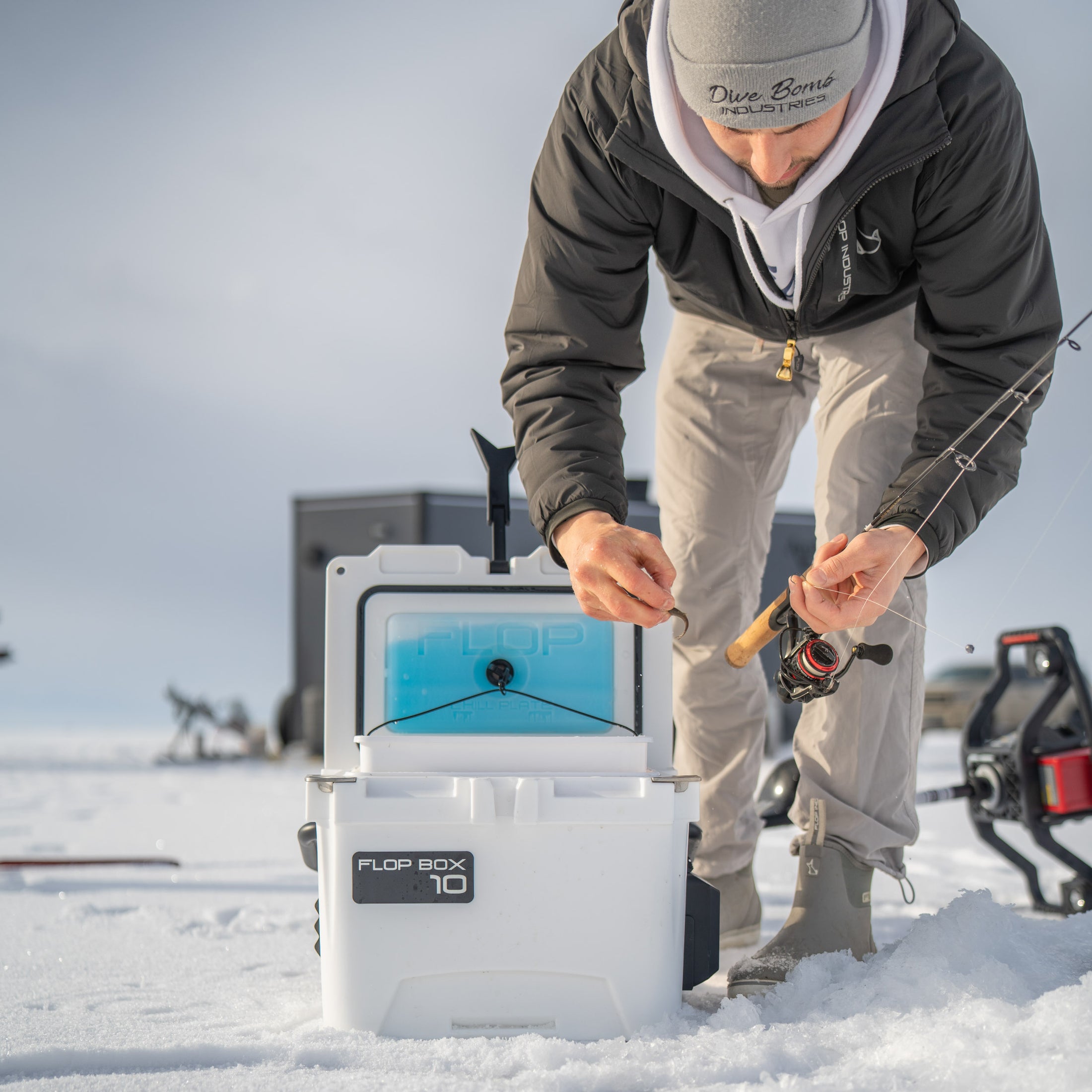 Portable Bait Cooler | 10 Quart Live Bait Fishing Cooler – Flop Industries