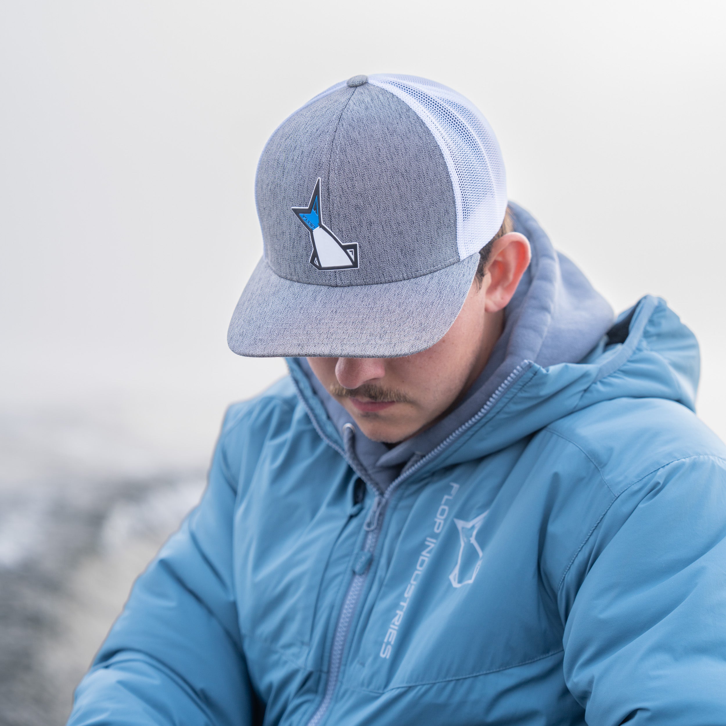Grey Snapback Hat | Flop Logo, Classic Look & Adjustable Fit – Flop ...