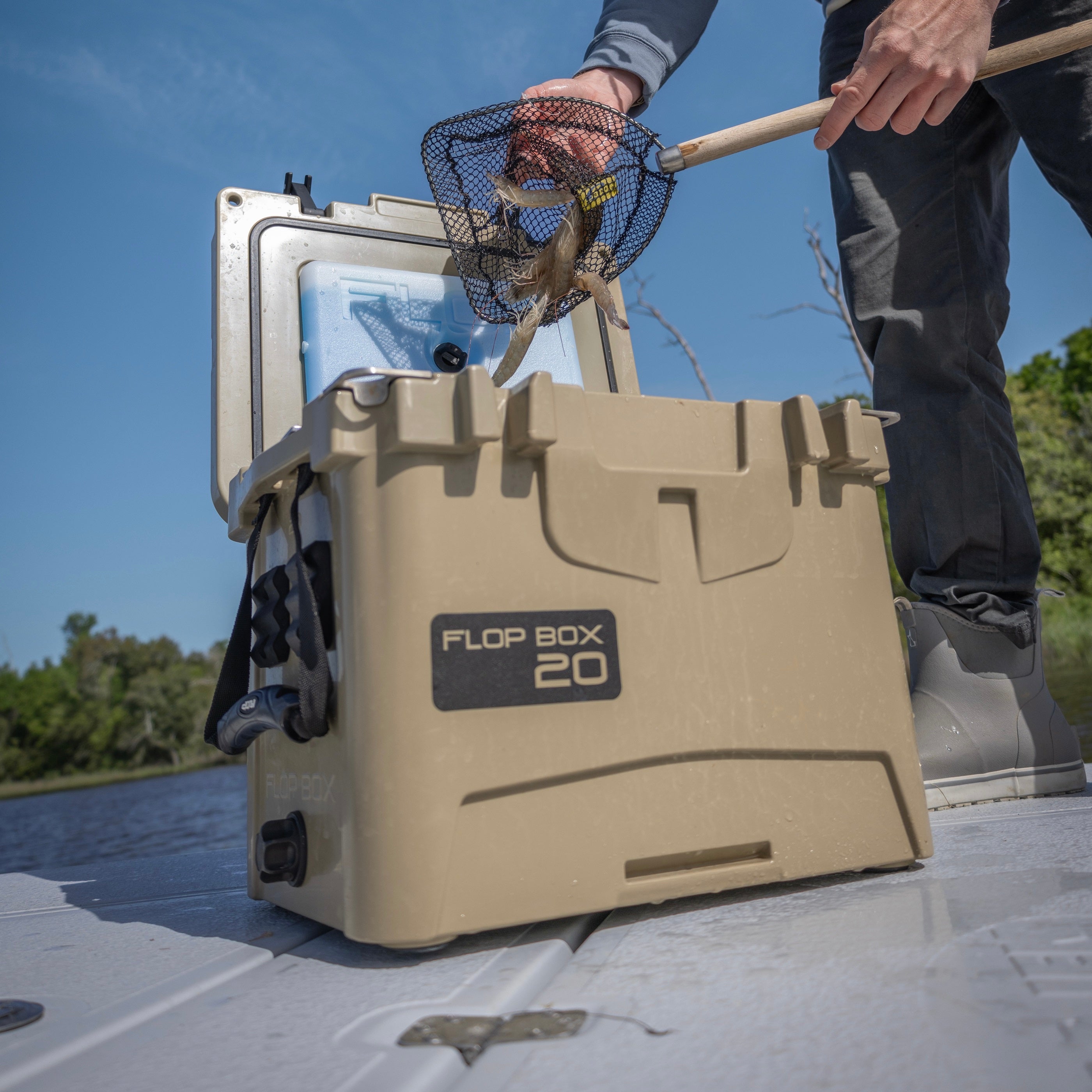 Flop Box 20 - Ultra Heavy-Duty Live Bait Cooler | Flop Industries